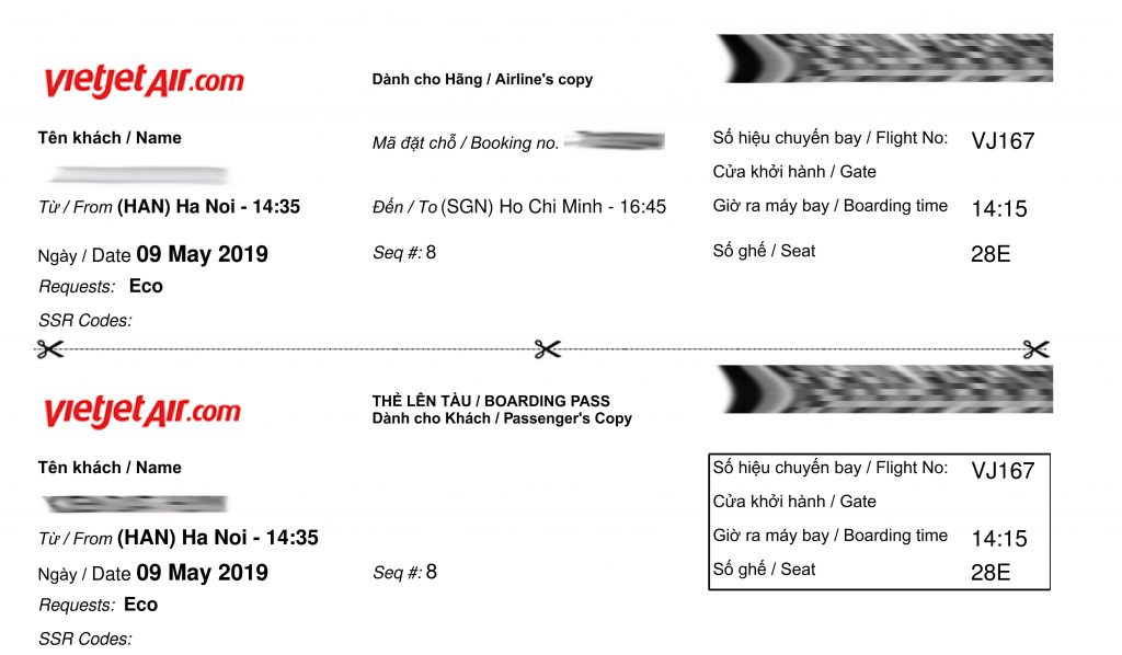 Hướng dẫn làm thủ tục trực tuyến Vietjet Air